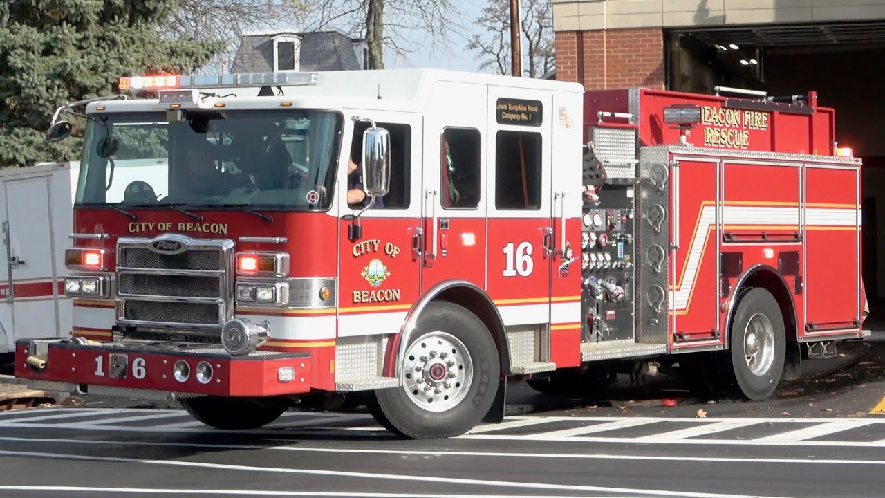 *New Firehouse* Beacon FD 33-16 Responding - YouTube