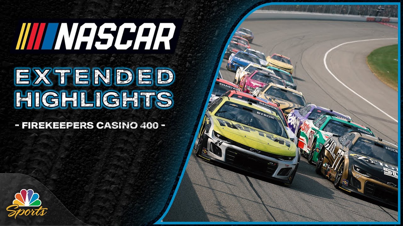 NASCAR Cup Series 2025: FireKeepers Casino 400 | EXTENDED HIGHLIGHTS | Motorsports on NBC - YouTube