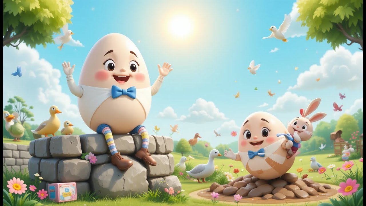 Humpty Dumpty Big Fall | Fun Nursery Rhyme for Kids - YouTube