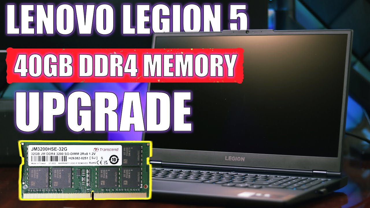 LENOVO LEGION 5 MEMORY UPGRADE COMPLETE INSTALLATION GUIDE, REVIEW ...