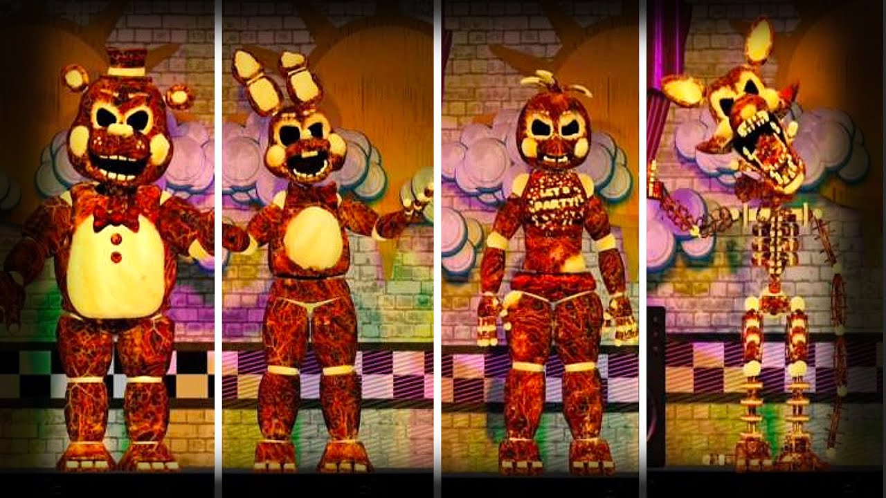 [FNaF SFM] Lava Animatronics Model Showcase - YouTube