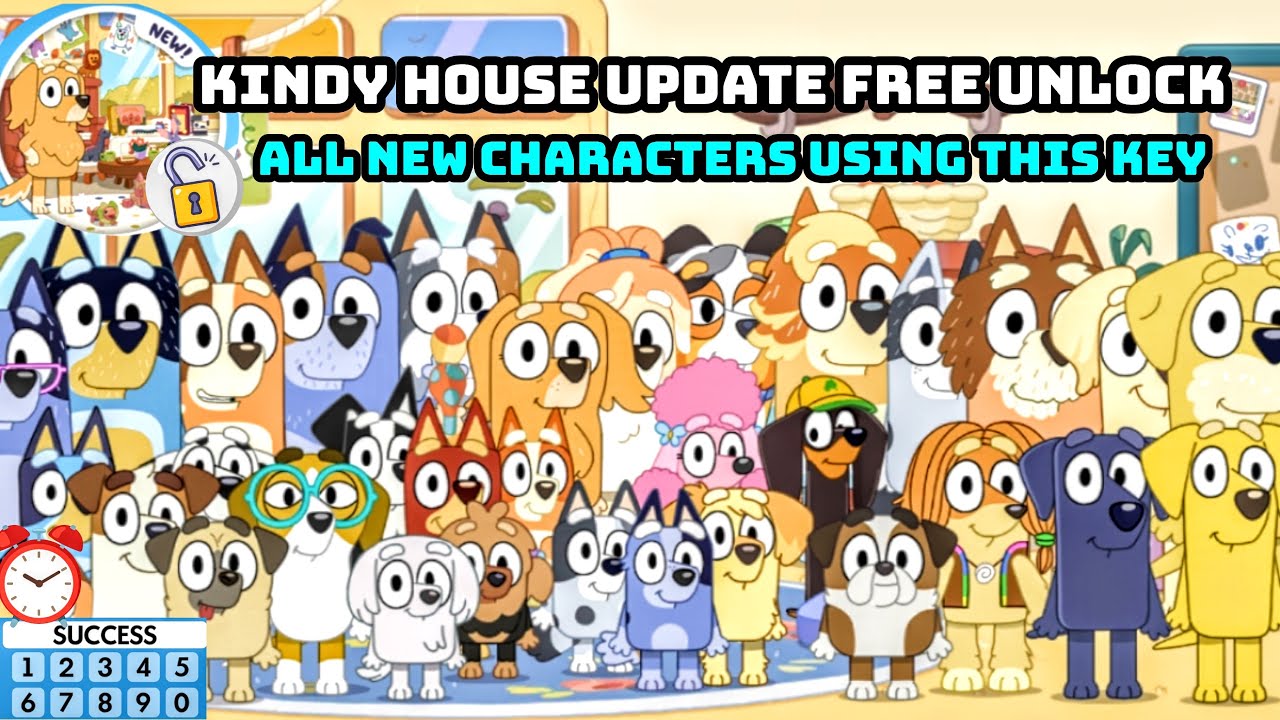 Bluey Let's Play Kindy House Update Free Unlock All New Characters ...