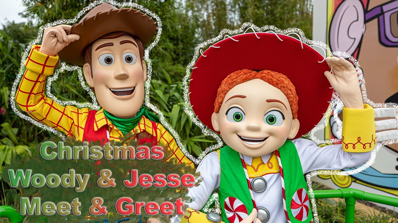 8K Christmas Woody & Jesse Meet & Greet in Disney's Hollywood Studios ...