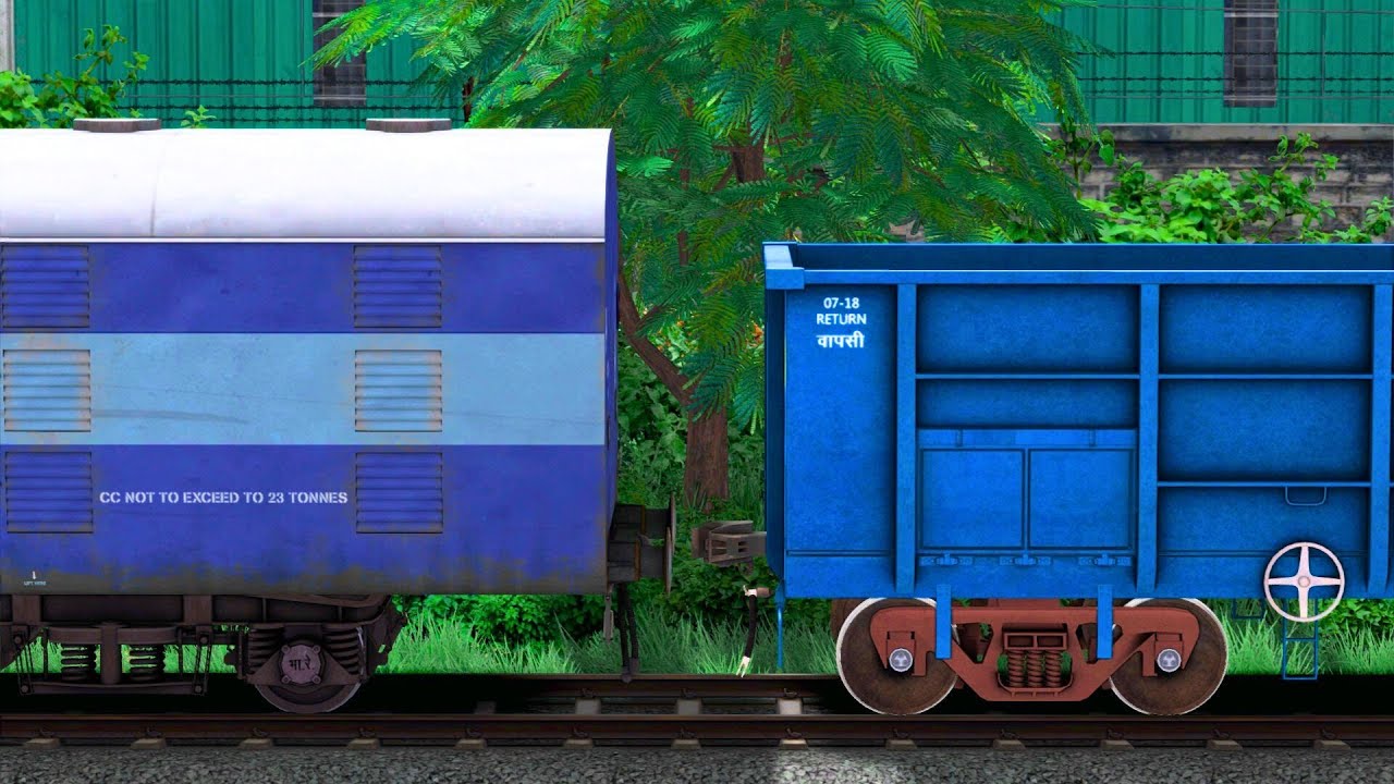 ICF BLUE PARCEL VAN COUPLING BCNA WAGON | BUMPY RAILROAD Train ...