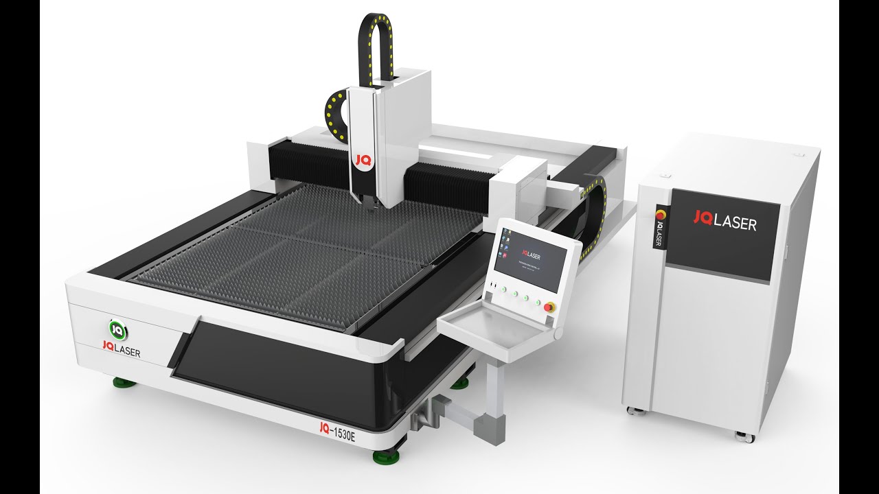 JQ Laser 1530E 1500x3000 mm single table cutting machine - YouTube