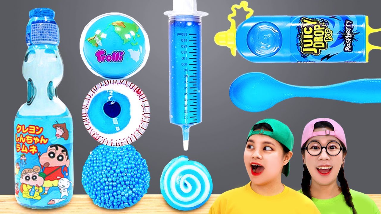 Mukbang Blue Color Nerds Rope Jelly 파란색 음식 먹방 TIMI 티미 - YouTube