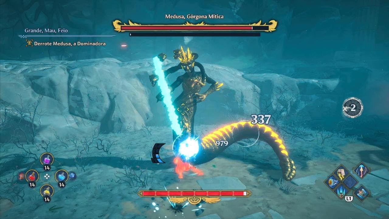 Immortals Fenyx Rising Boss Medusa - YouTube