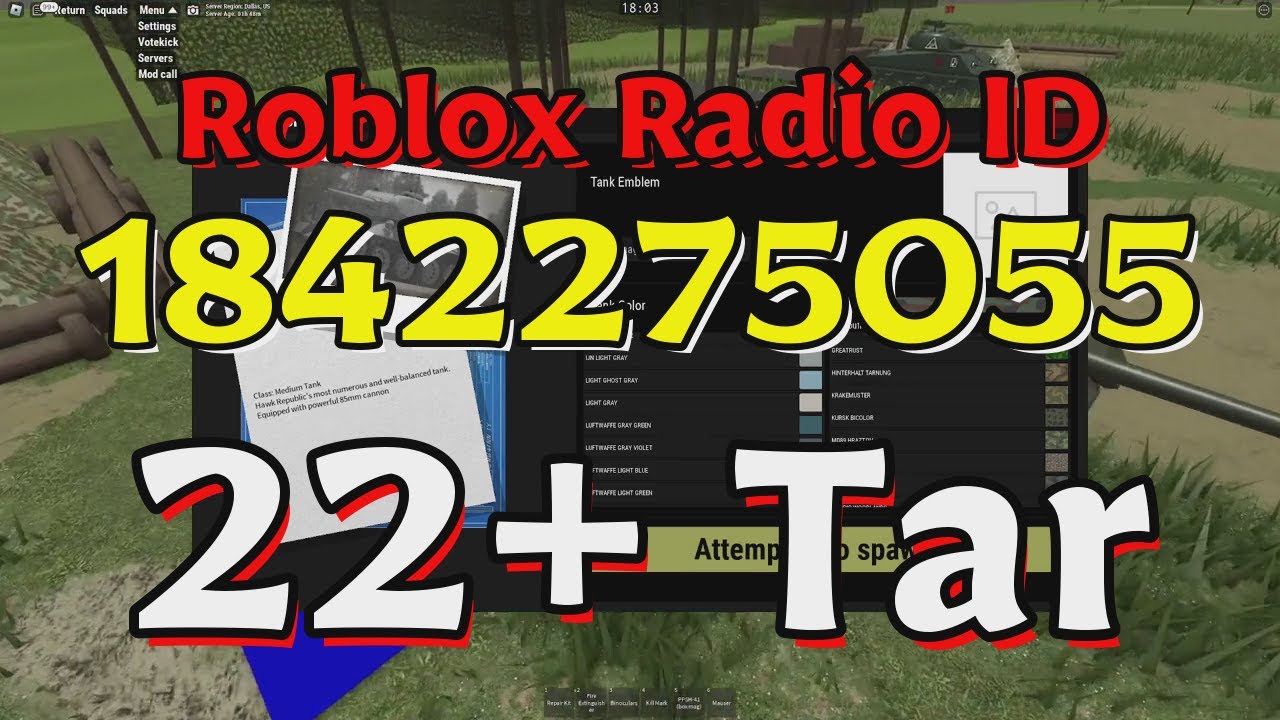 Tar Roblox Radio Codes/IDs - YouTube
