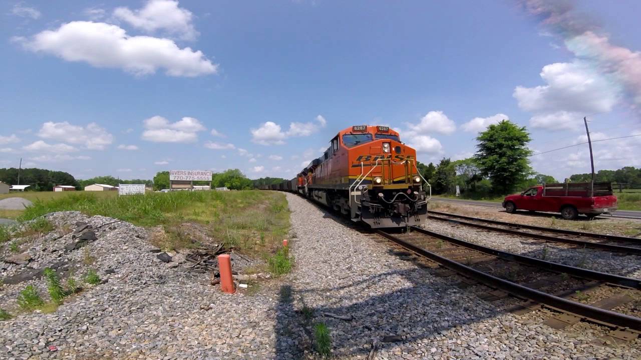 Coal Train Departs Jenkinsburg GA GoPro Version 5 11 16 - YouTube