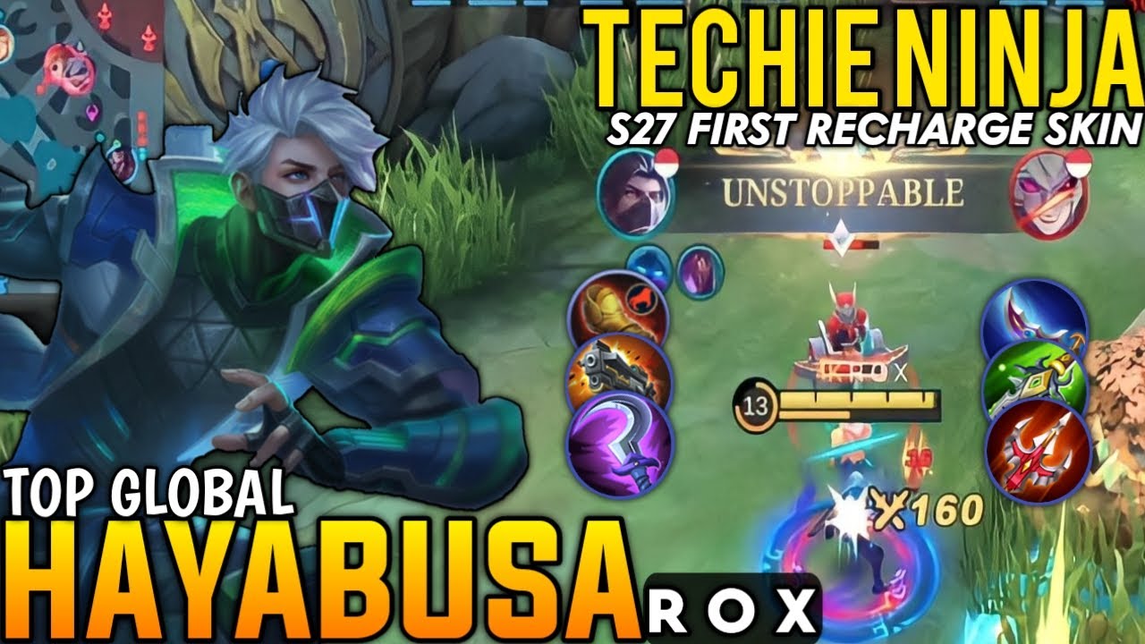 Techie Ninja Hayabusa, S27 First Recharge New Skin Gameplay! [ Top ...