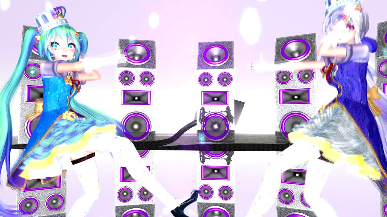 Hatsune Miku--Viva Happy (MMD)(Haku) Vocaloid - YouTube