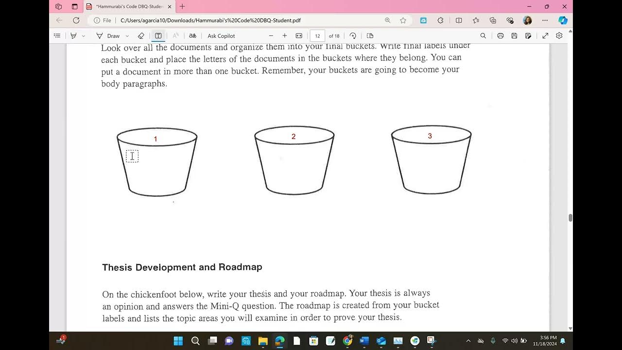 Hammurabi DBQ Bucketing Assignment - YouTube