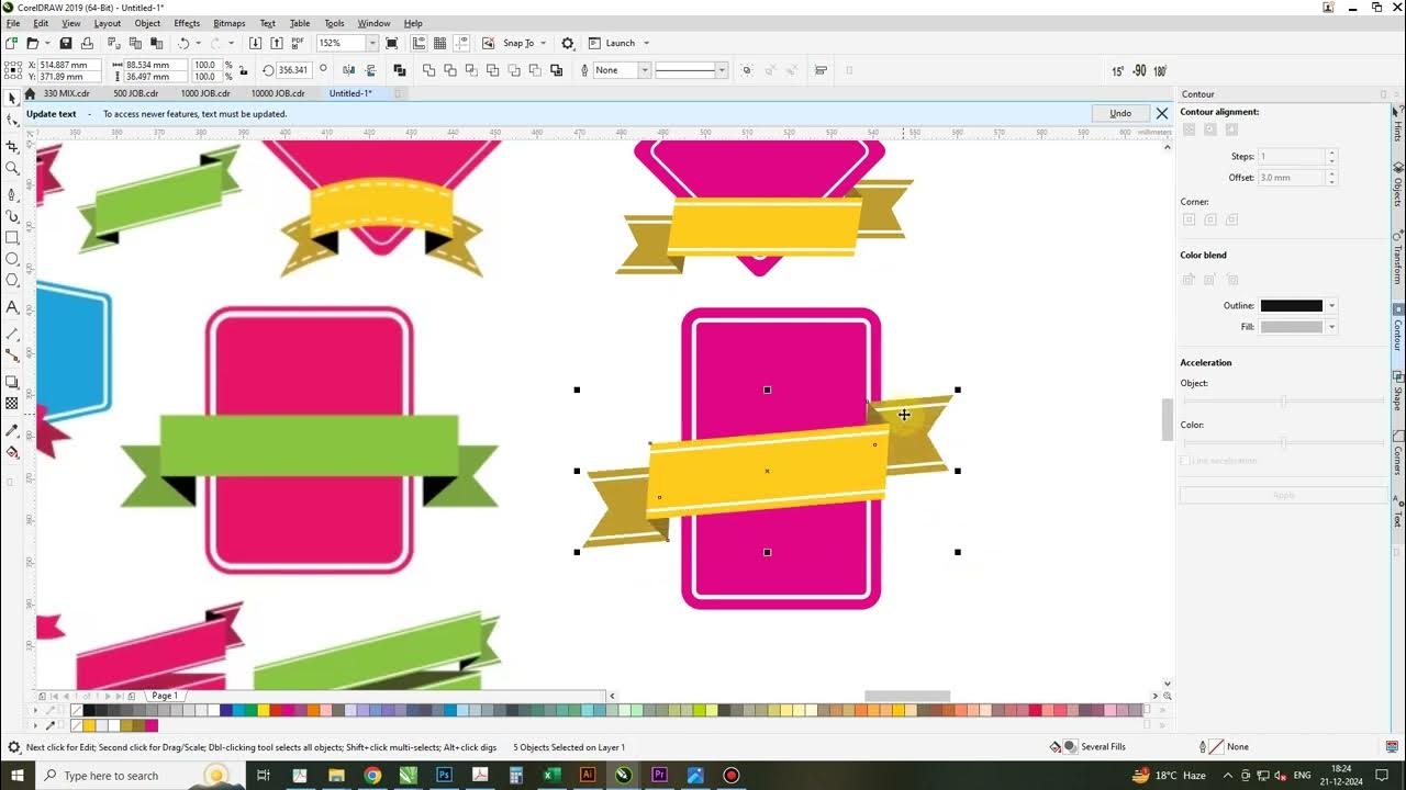 Simple Label Design in Coreldraw | CoreldrawFever Studio - YouTube