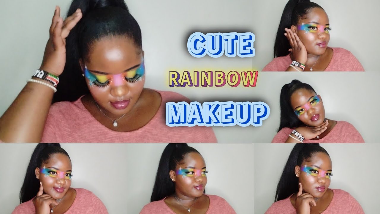 Trending Rainbow Makeup 🤩 - YouTube