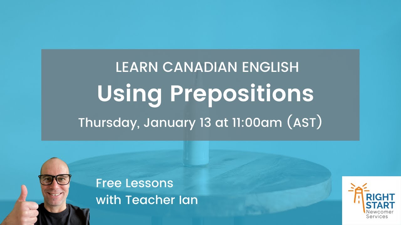 Learn Canadian English Lesson | Prepositions - YouTube