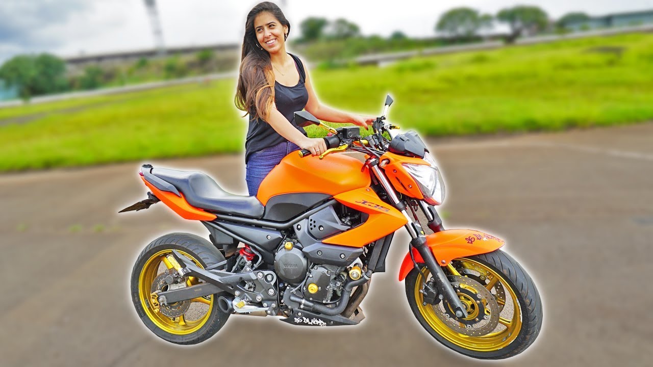 Deixei Minha IrmÃ Pilotar Minha Moto Xj6 Youtube