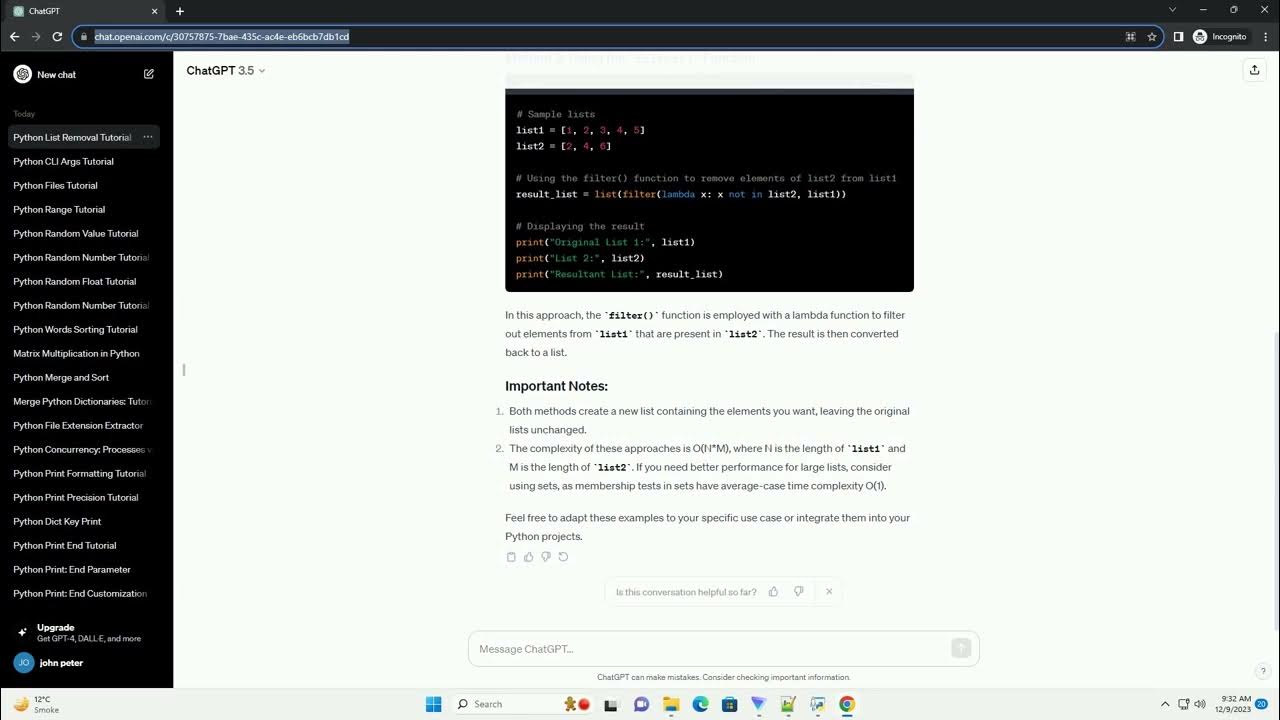 Python Remove Elements Of One List From Another YouTube python-remove-elements-of-one-list-from-another-youtube