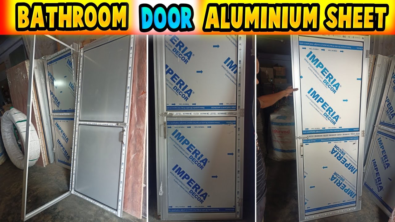 Bathroom Door aluminium sheet price || Modern Aluminium bathroom door ...