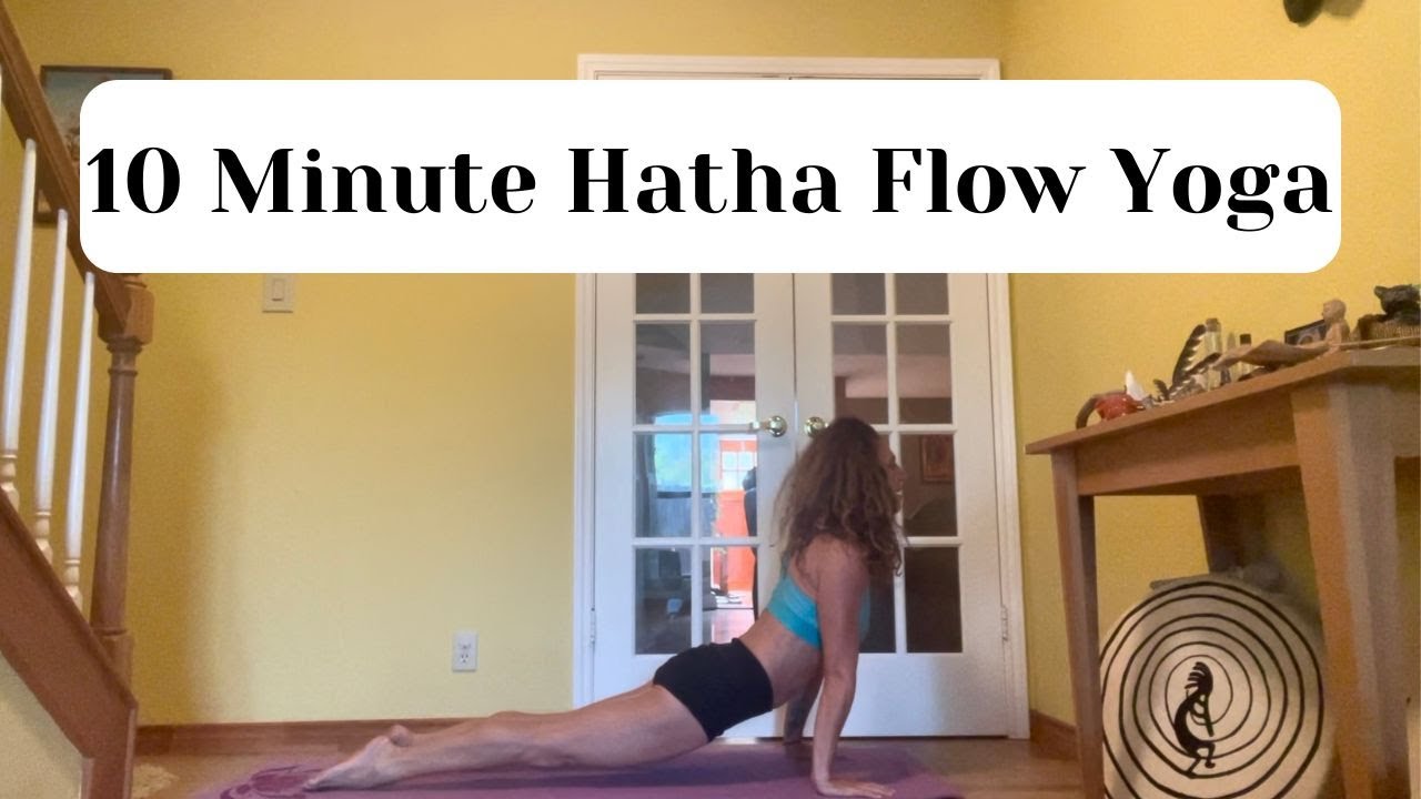 10 Minute Hatha Flow Yoga - Yoga with Meditation Mutha - YouTube