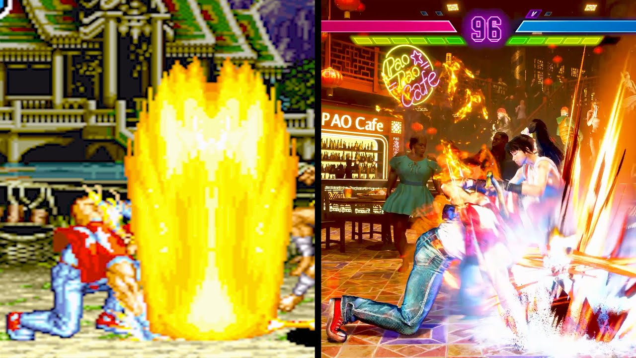 Terry Bogard's Power Geyser Evolution - YouTube