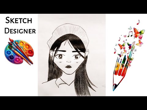 How To Draw a Cute Little Girl Step By Step | Very Easy For Beginners ✨