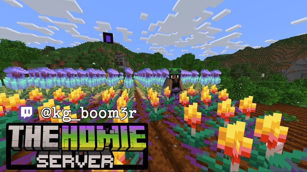 Building flower farms on the Homie Server! - Twitch Stream Replay 8.7. ...
