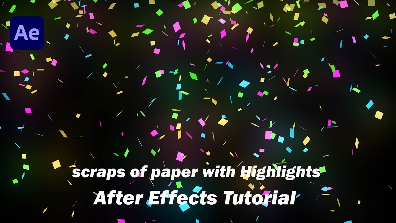 Realistic Floating Paper Effect in After Effects | Highlights & 3D ...