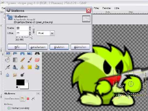 Teeworlds Avatar mit Gimp erstellen - YouTube