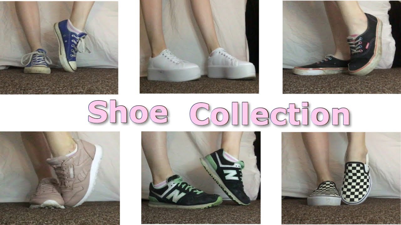MY SHOE COLLECTION 2018 - TRAINERS + TRY ON - YouTube