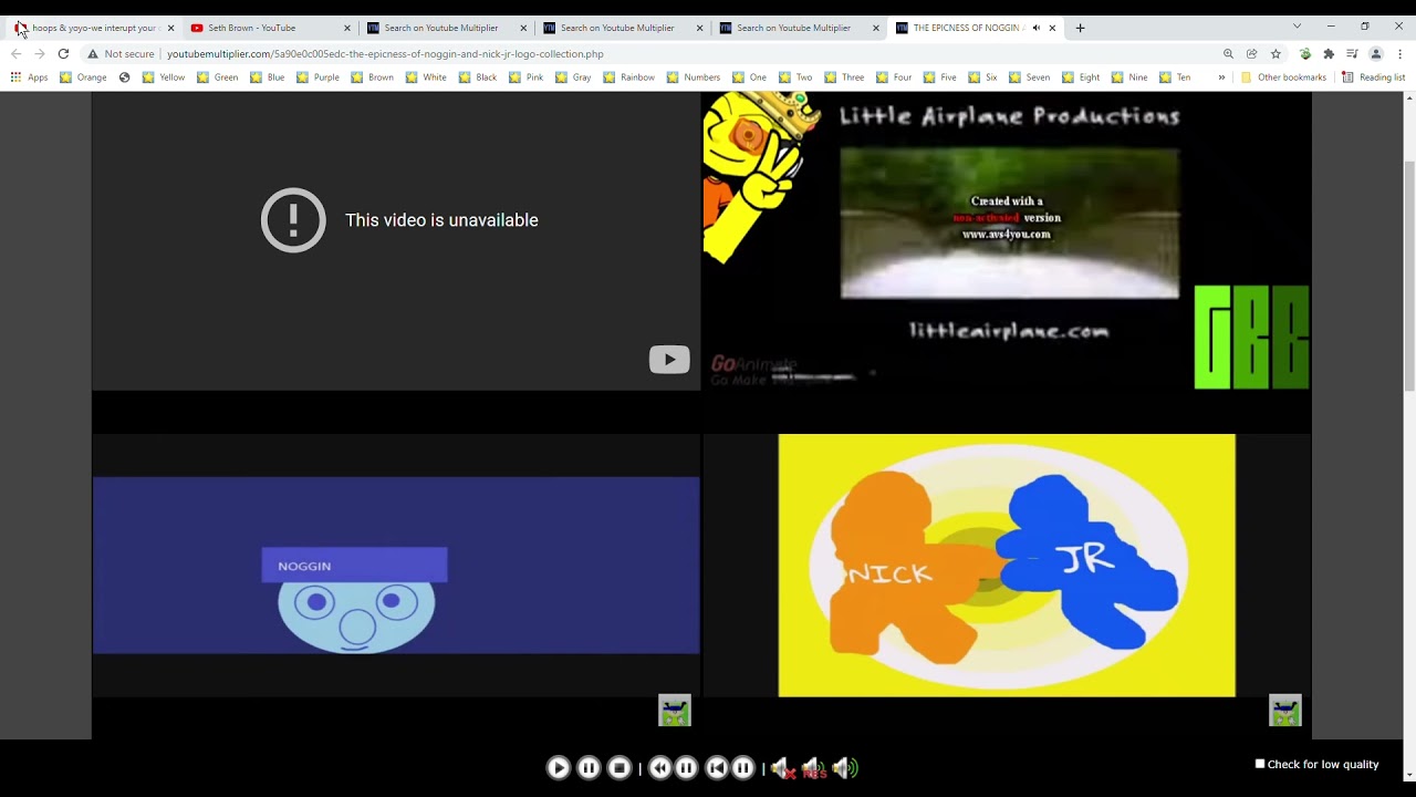 THE EPICNESS OF NOGGIN AND NICK JR LOGO COLLECTION Quadparison Youtube ...