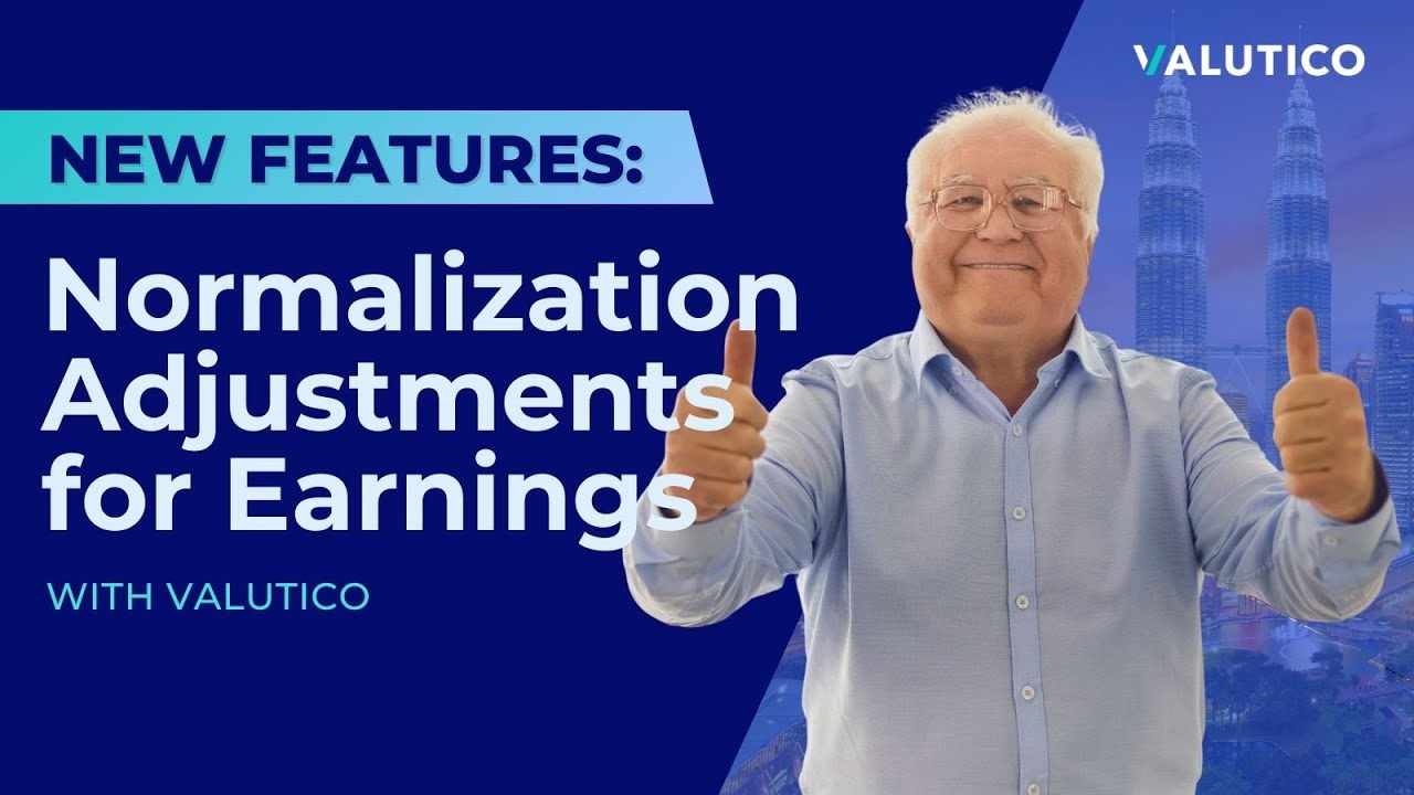 Valutico's New Features: Normalization Adjustments for Earnings - YouTube