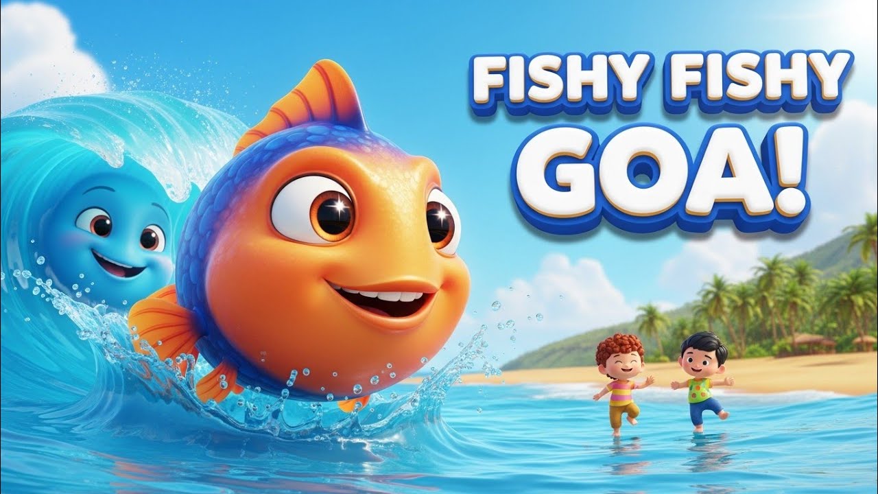 Fishy Fishy Goa 🐠🌊 | Fun Action Rhyme for Kids | Beach Dance Song ...