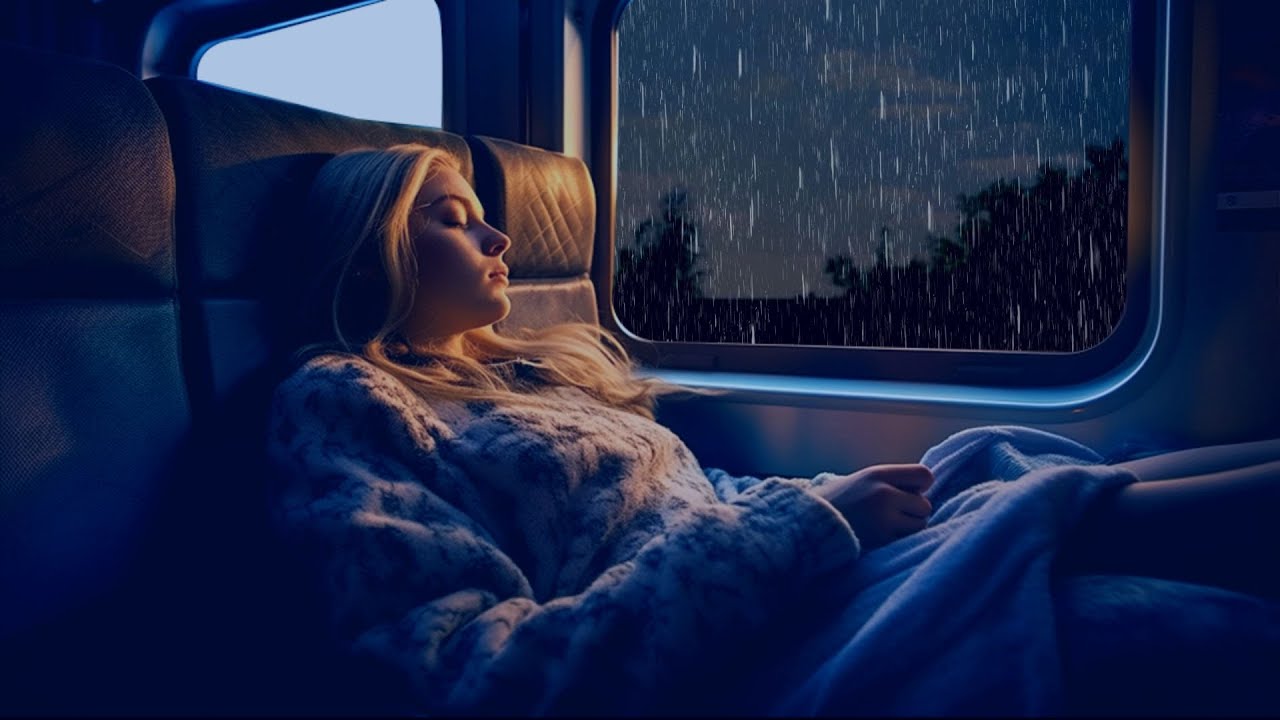 Sleep On Train | Sleep In 5 Minutes With Heavy Rain On The Window On ...