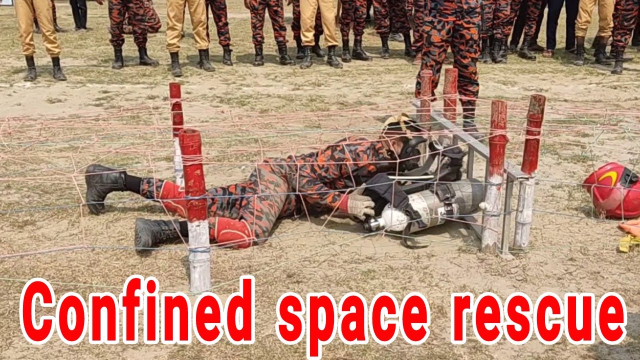 confined space rescue.ফায়ার ফাইটার দের ট্রেনিং। - YouTube