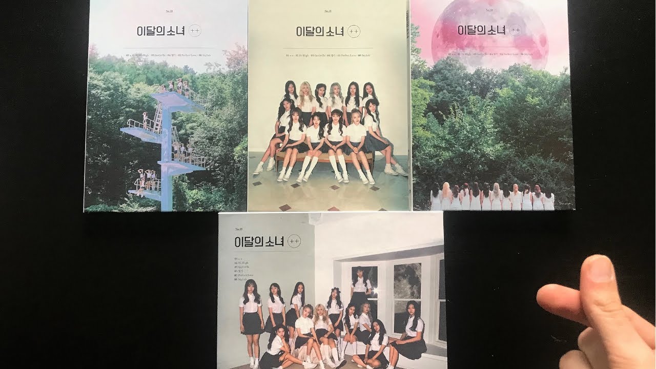 Unboxing LOONA [+ +] 1st Mini Album (All Versions & 4 Posters) - YouTube