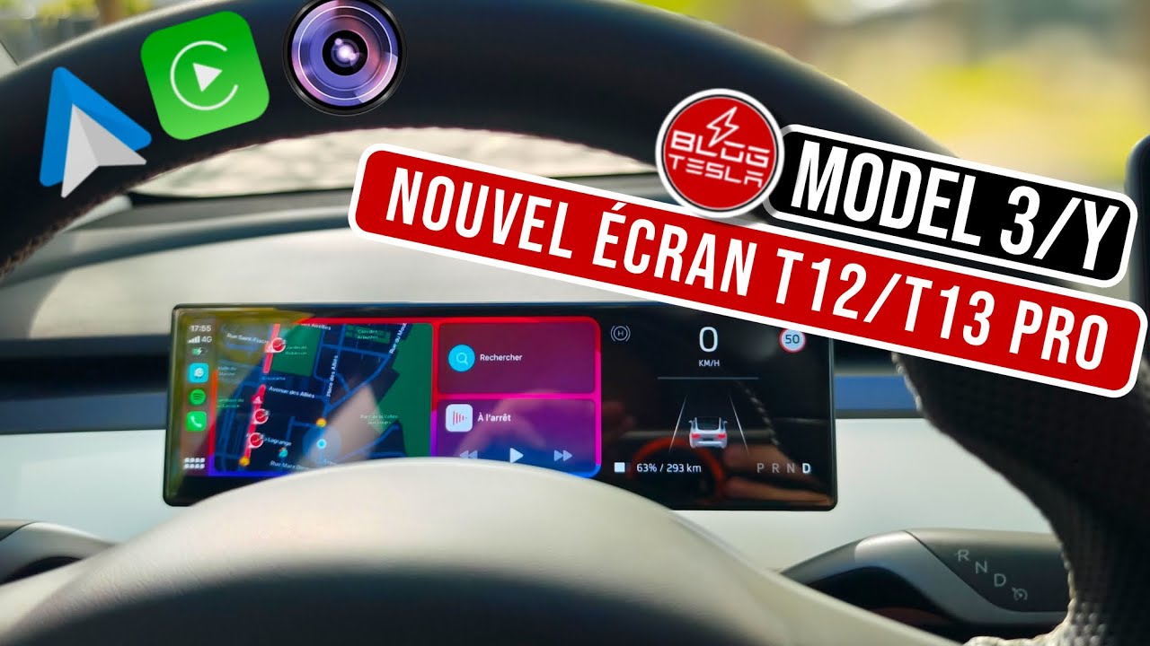 CarPlay, Android, Tableau de bord, Caméra : Test de l'écran T12 / T13 ...