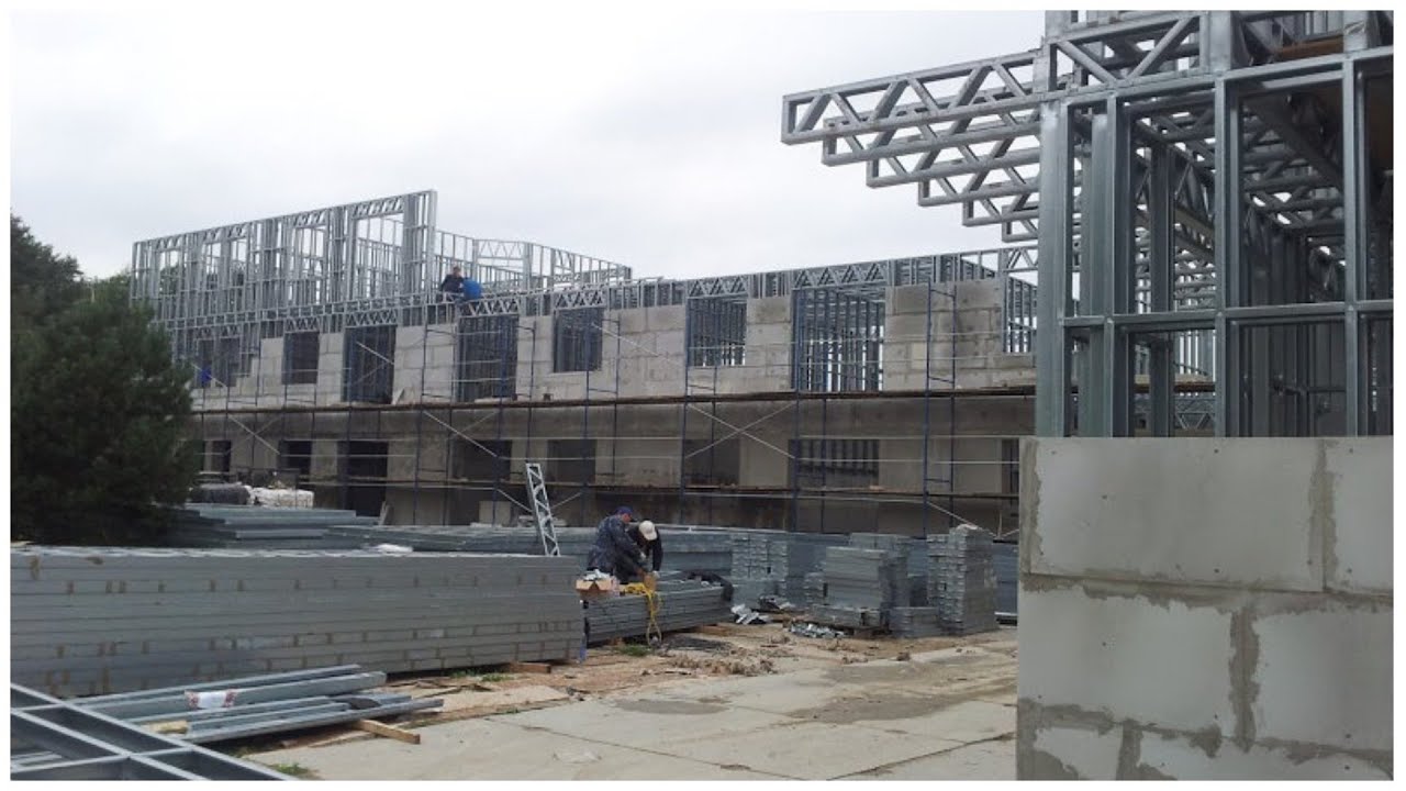 Light gauge steel frame building system for low cost housing projects ...