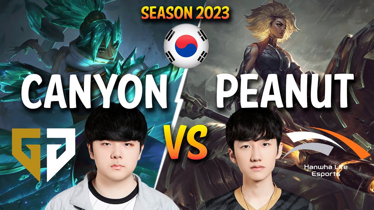 GEN Canyon vs HLE Peanut - Canyon TALIYAH vs Peanut RELL Jungle - Patch ...