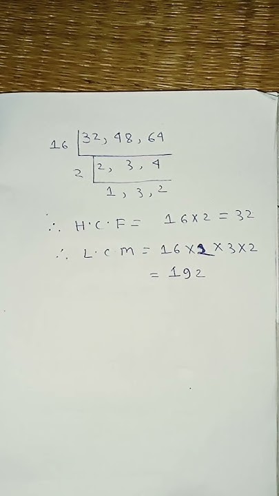 how to find hcf and lcm class 10 - YouTube