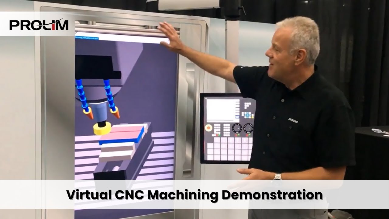 Virtual CNC Machining demonstration - PROLIM - YouTube