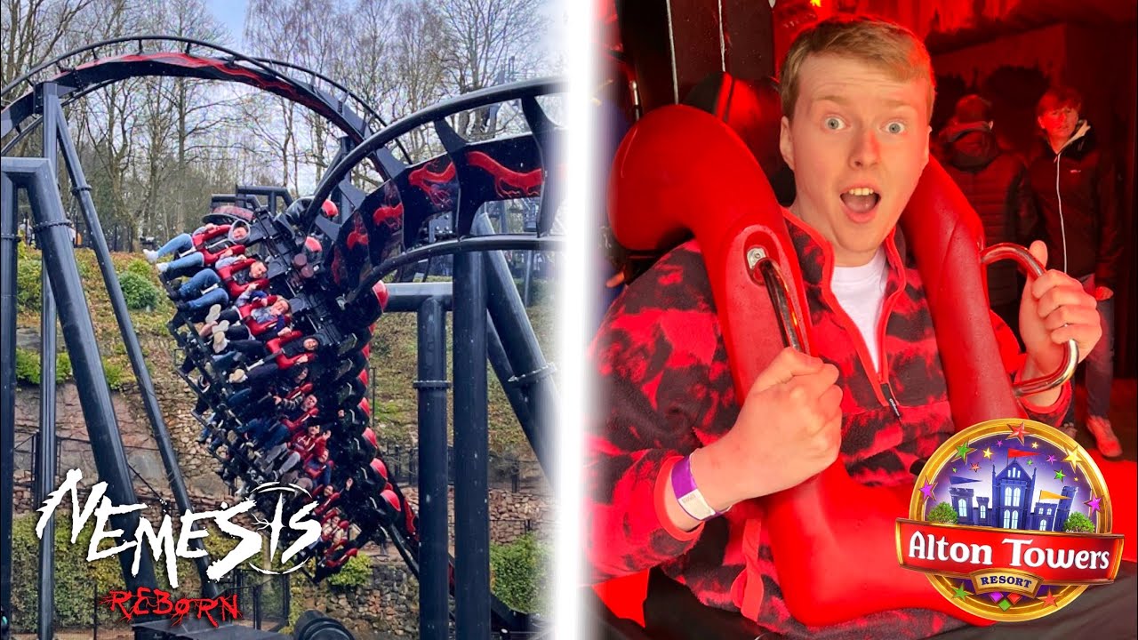 RIDING NEMESIS REBORN for the FIRST TIME!! - Alton Towers - YouTube