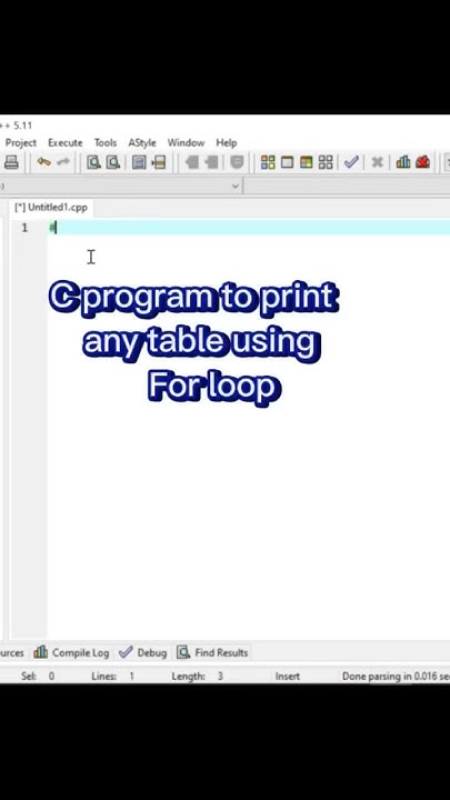 C program to print Table using for loop🤔💯#shortsfeed #shorts #coding #table #loop #codinglife ...