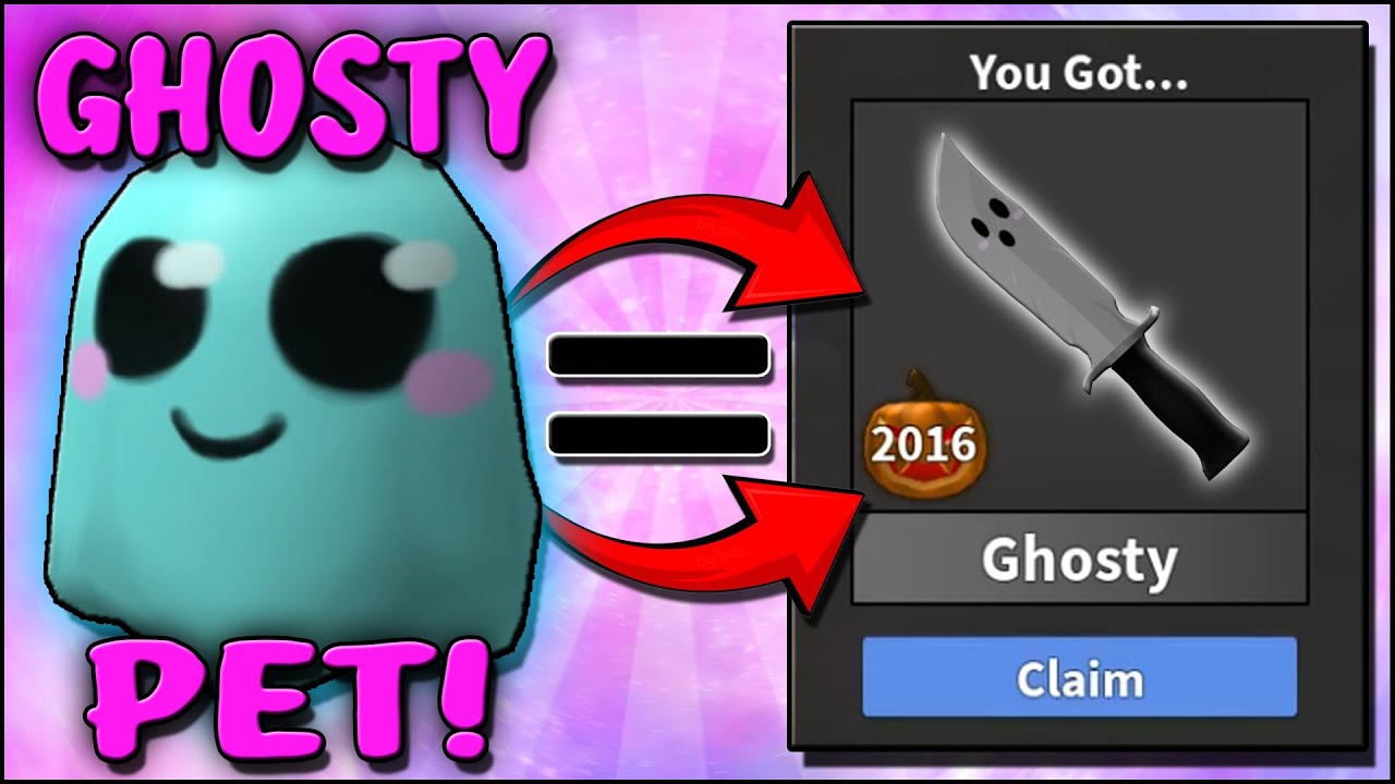 CLAIMING A SECRET 2016 GHOSTY KNIFE ON MM2 IN 2024! - YouTube