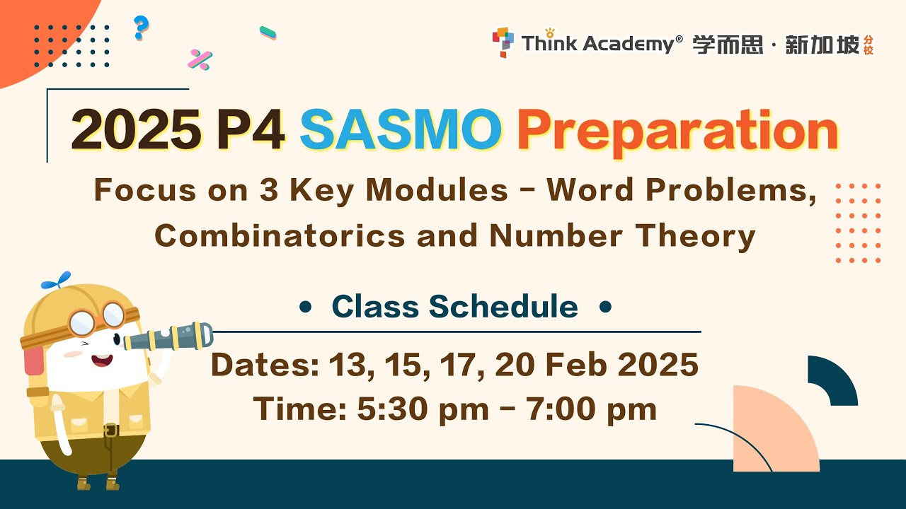 2025 P4 SASMO Preparation - Week 1 (Session 1) - YouTube
