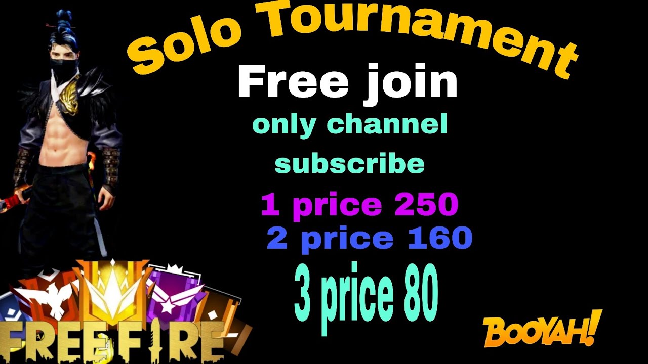 Tournament Join free only channel subscribe 😺 Solo @sunmarakff - YouTube