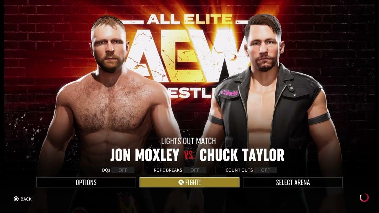 Jon Moxley Vs Chuck Taylor AEW: Fight Forever - YouTube