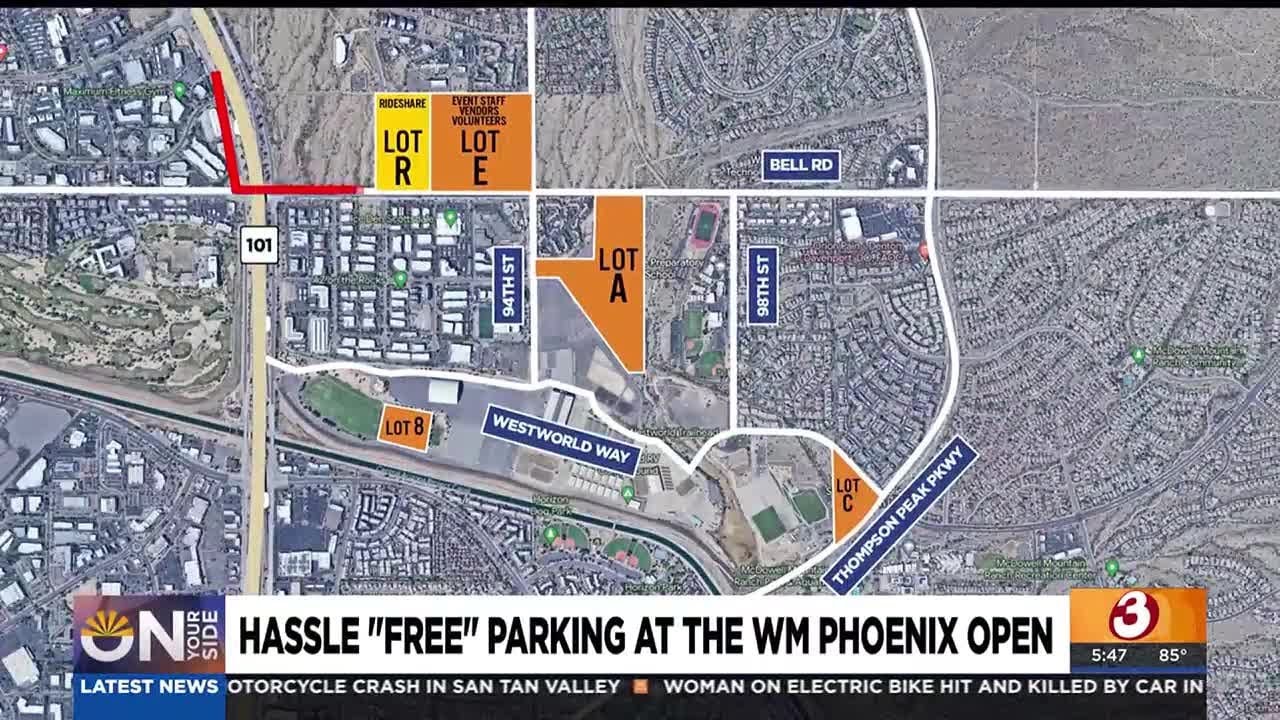 Where to park at the WM Phoenix Open? - YouTube