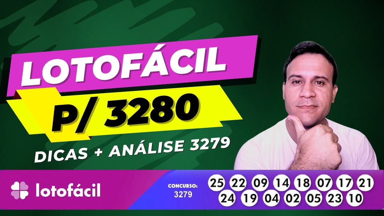 lotofacil 3280 final 0 dicas e Análise 3279 - YouTube