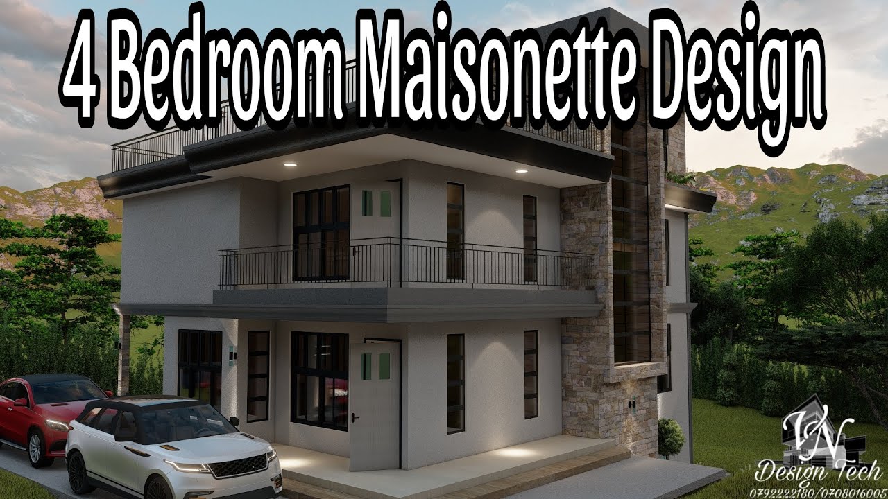 4 BEDROOM MAISONETTE DESIGN || MODERN ARCHITECTURE - YouTube