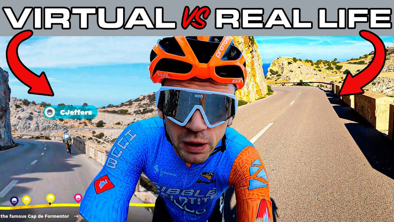 Is a VIRTUAL famous cycling route REALLY realistic? - YouTube